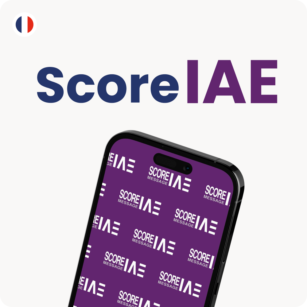 Score IAE Message V3 | 3 exclusive official tests – PrepMyFuture